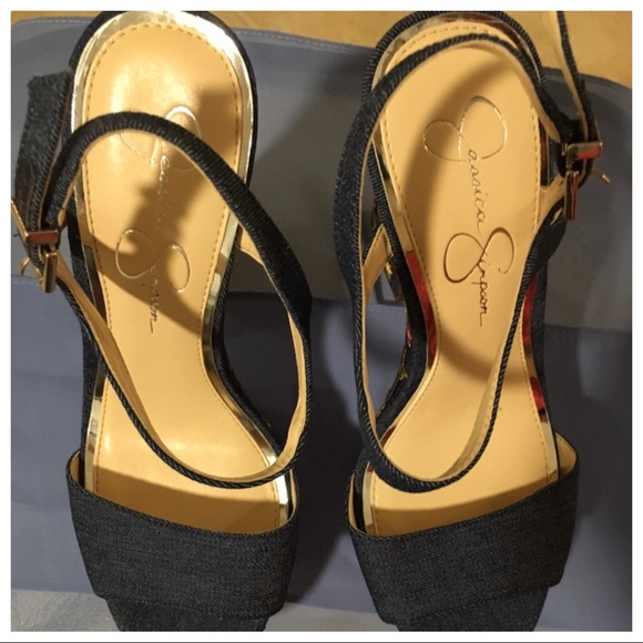 Jessica Simpson | Shoes | Jessica Simpson Embroidered Platform Sandals ...
